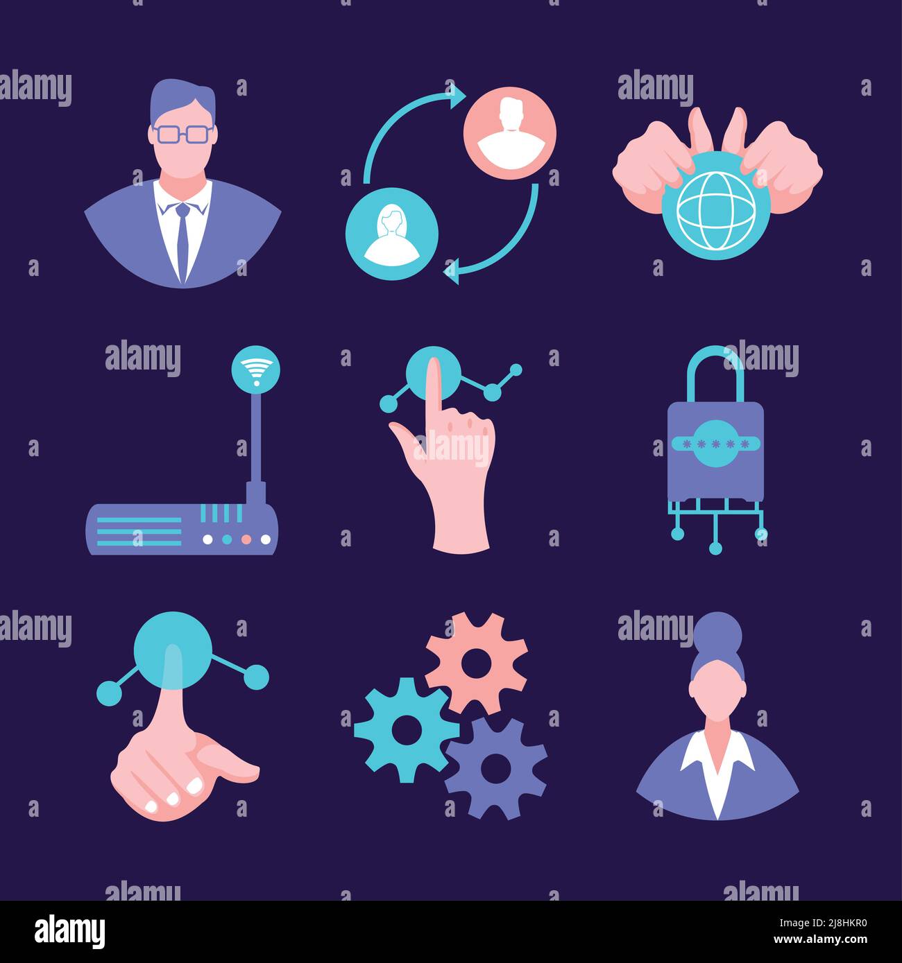 network internet icon Stock Vector Image & Art - Alamy