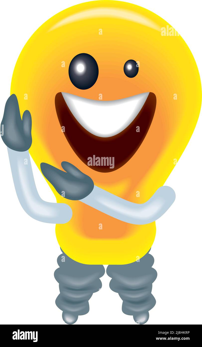 funny light bulb Stock Vector Image & Art - Alamy