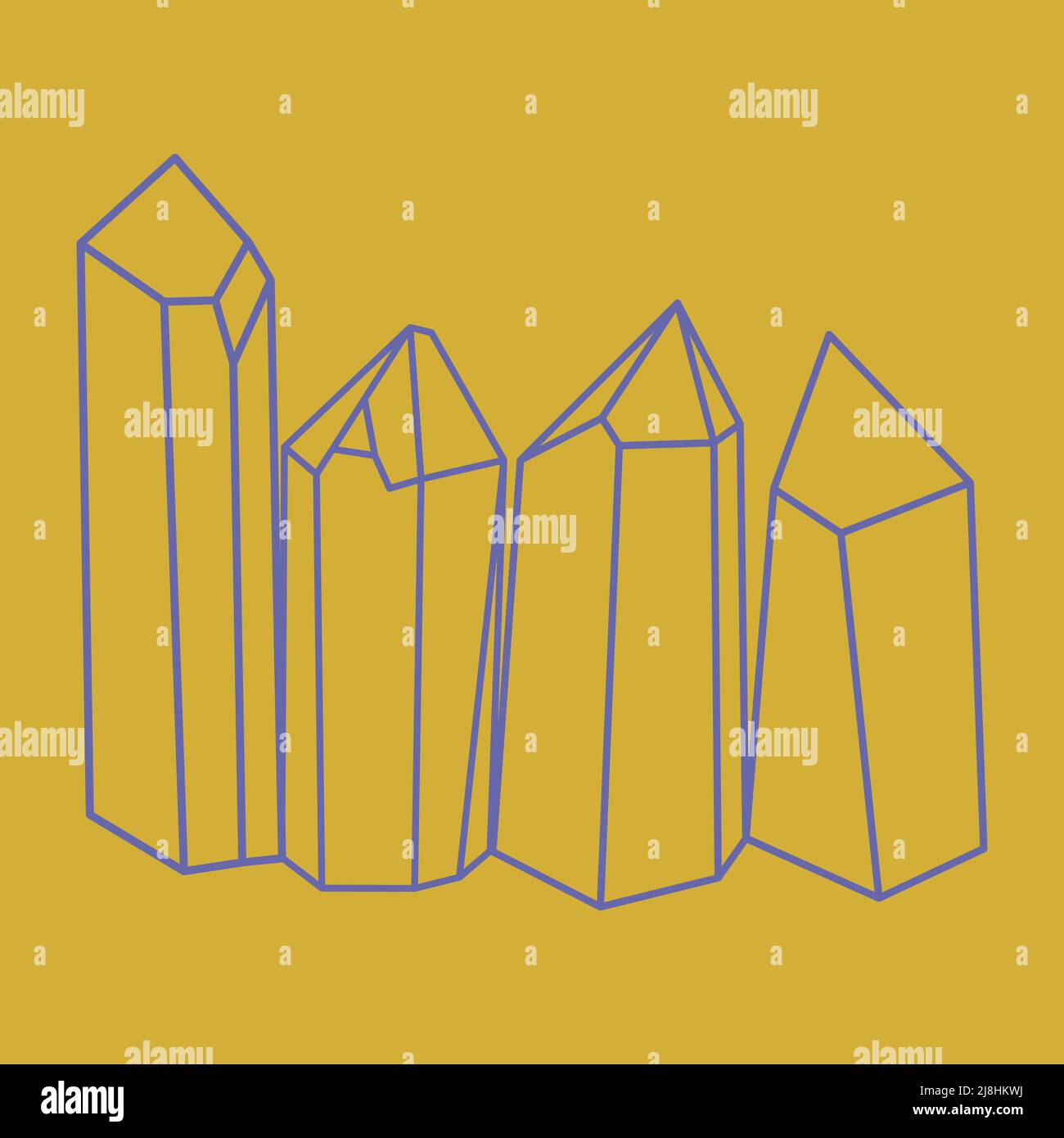 Hipster crystal outline vector illustration minimalist icon set. Linear ...