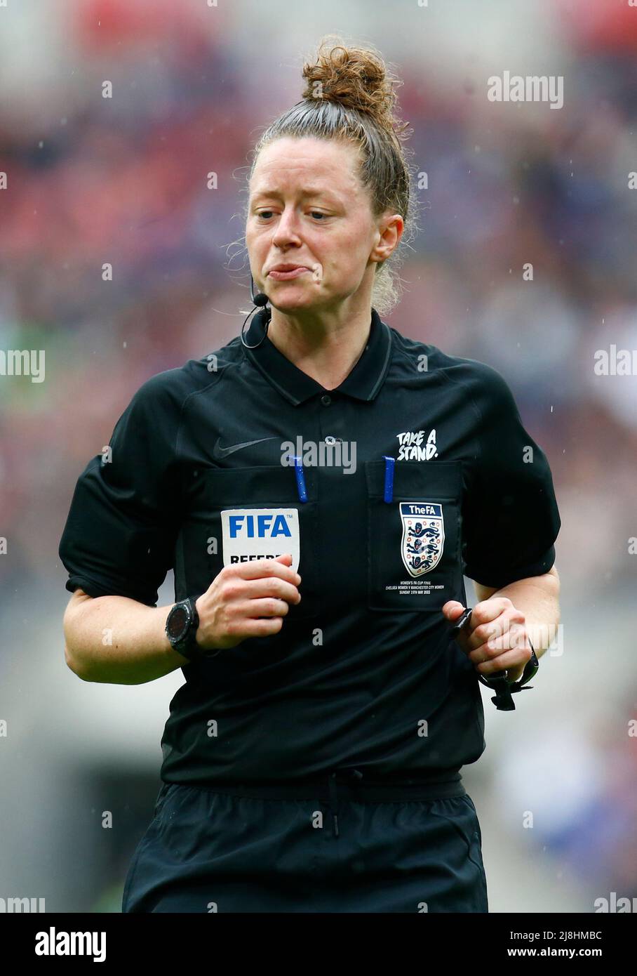 LONDON, ENGLAND - MAY 15:Referee Kirsty Dowie during Women's FA Cup ...