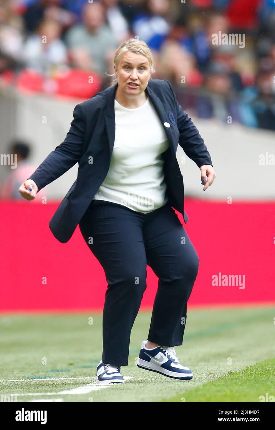 LONDON, ENGLAND - MAY 15:Chelsea Women Head Coach Emma Hayes during ...