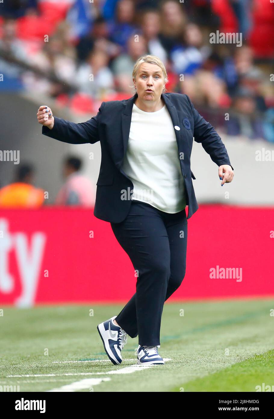 LONDON, ENGLAND - MAY 15:Chelsea Women Head Coach Emma Hayes during ...