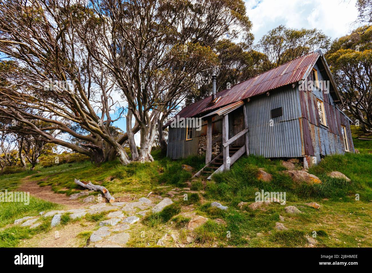 Cope Hut near Falls Creek in Australia Stock Photo - Alamy