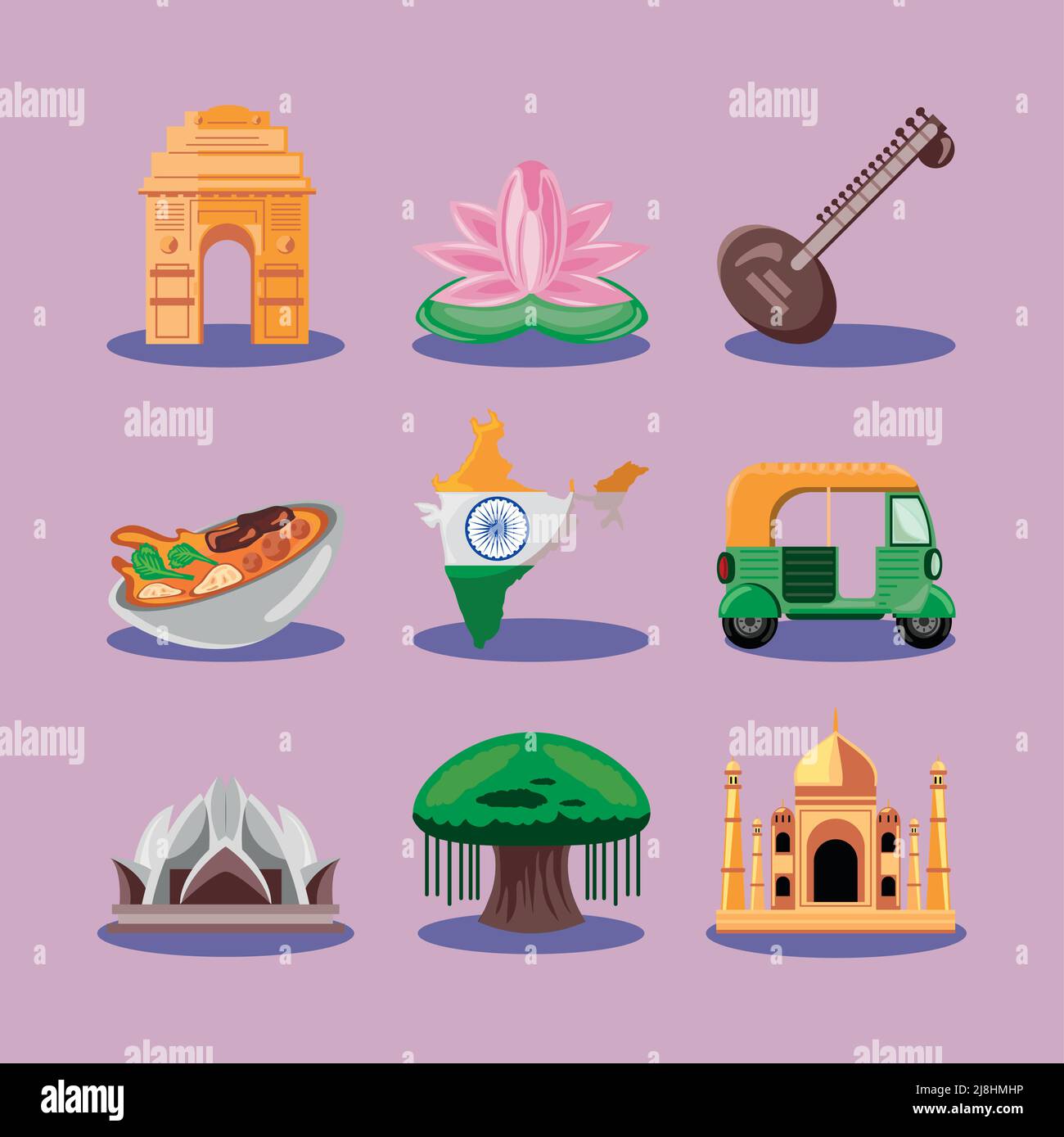 india culture icons Stock Vector Image & Art - Alamy