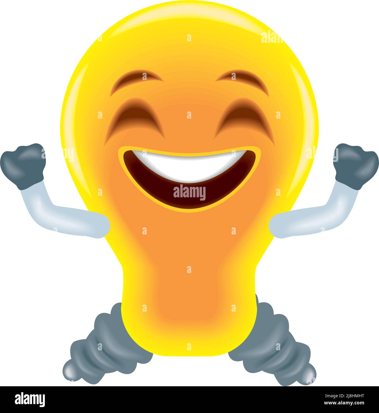 happy light bulb Stock Vector Image & Art - Alamy