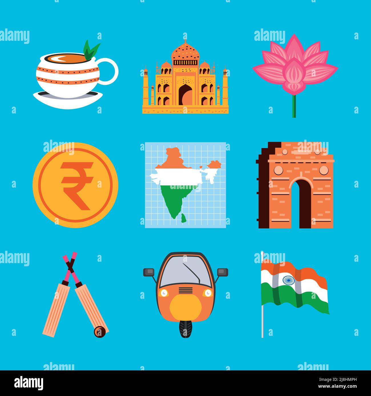 india culture icons Stock Vector Image & Art - Alamy