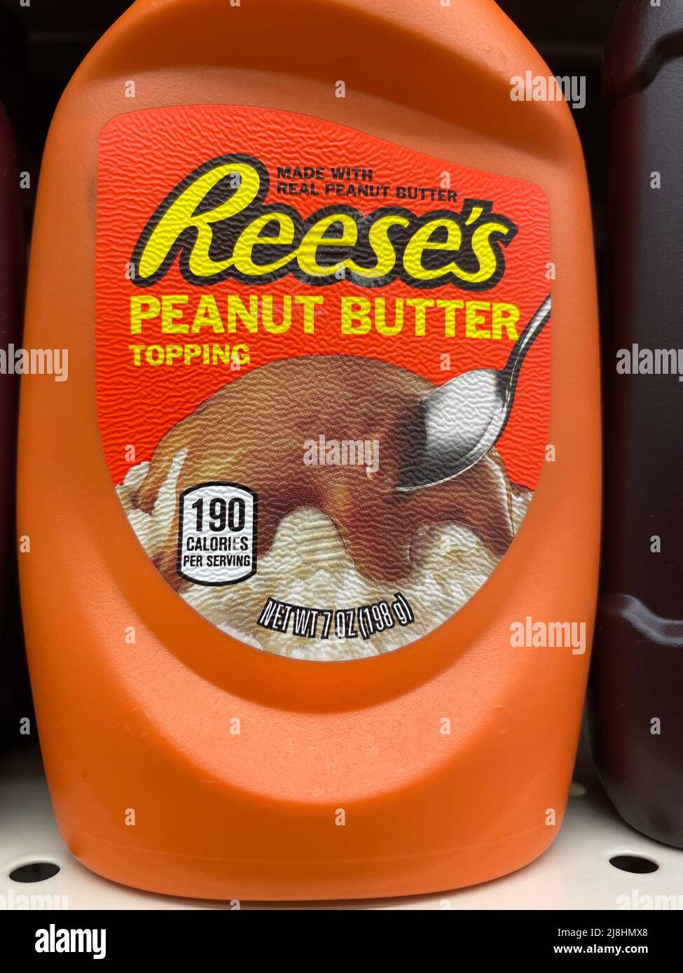 Grovetown, Ga USA - 12 15 21: Ice Cream toppings on a retail store ...