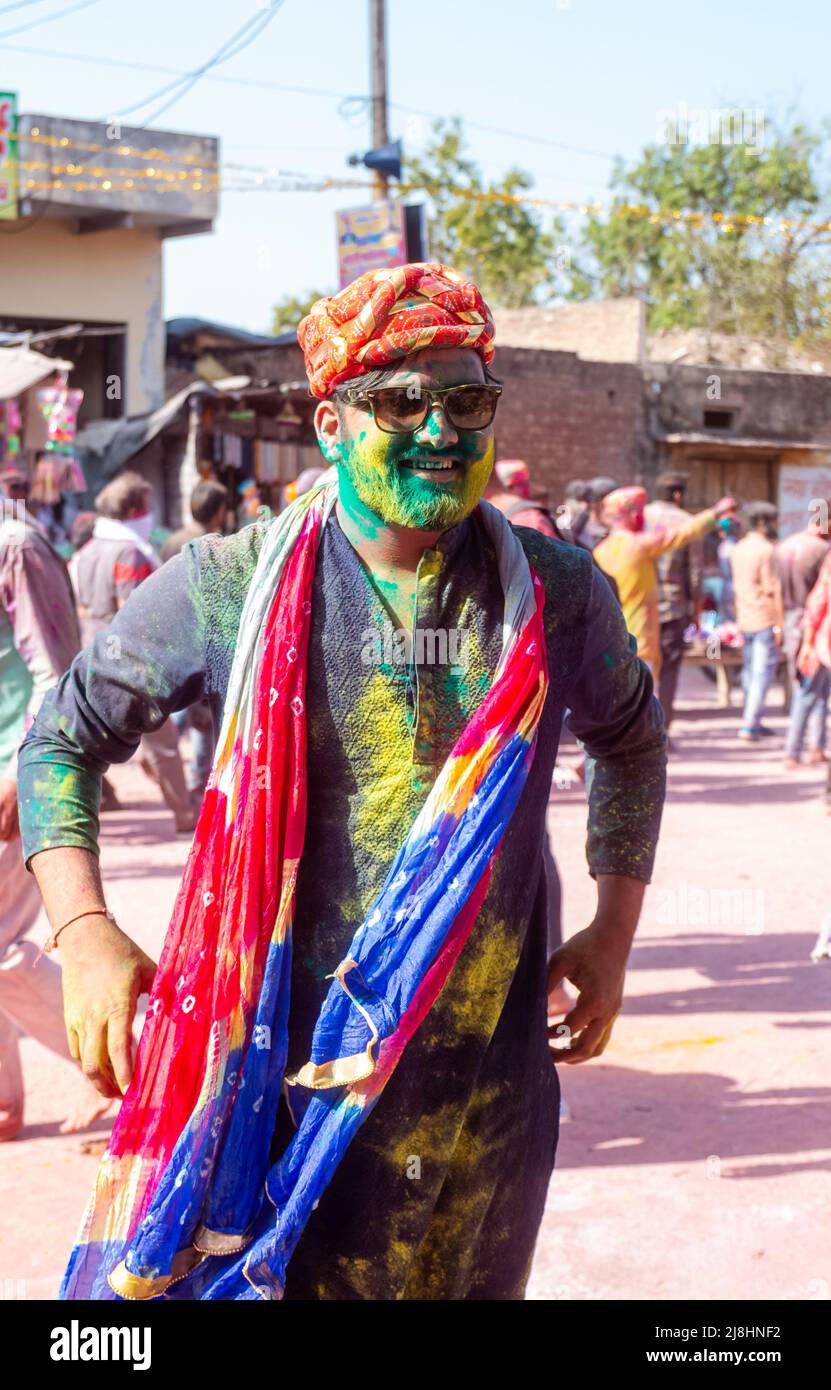 Lath mar holi hi-res stock photography and images - Alamy