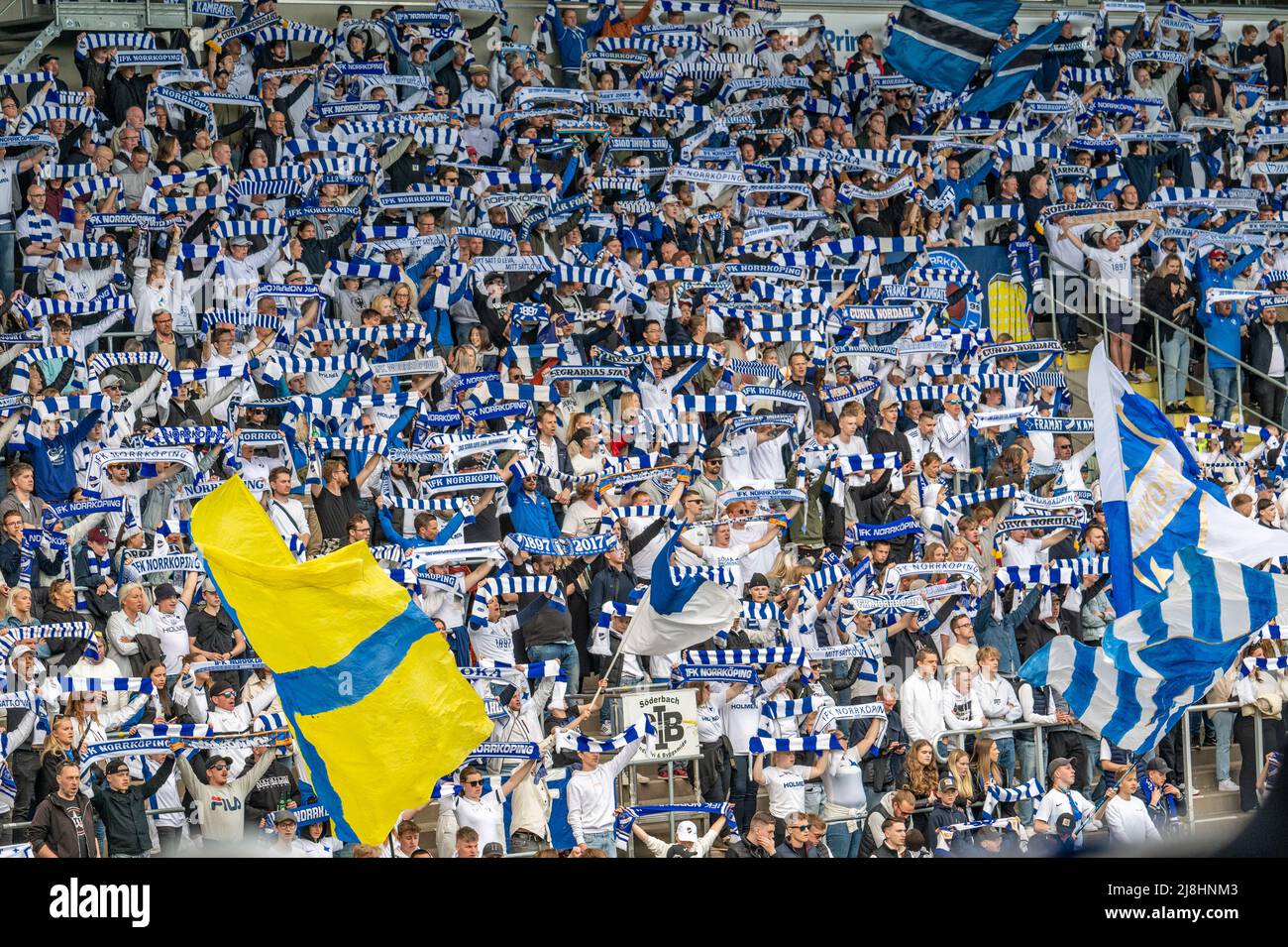 Peking fanz supporters of IFK Norrkoping showing their colors at game ...