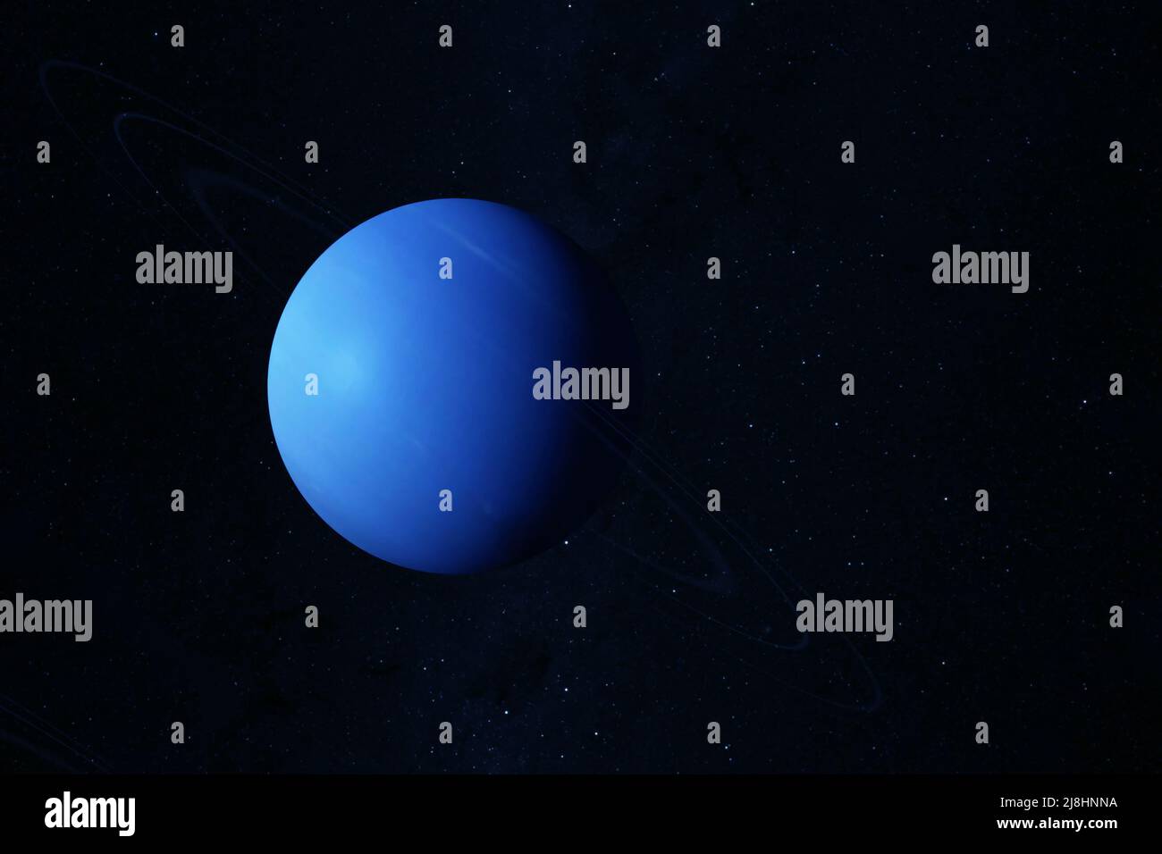 Planet Neptune on a dark background. Elements of this image furnished ...