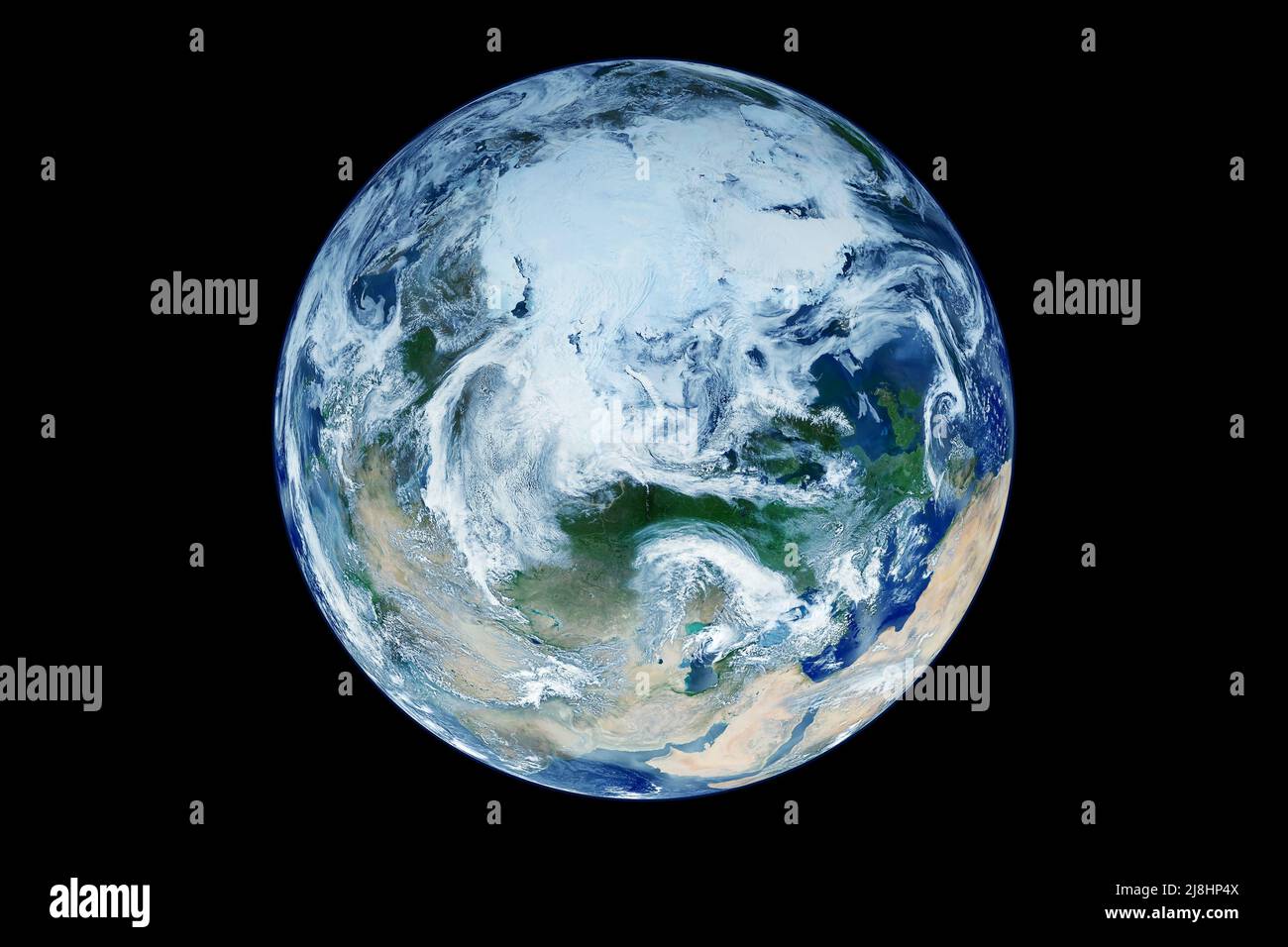 Planet Earth on a dark background. Elements of this image furnished by ...