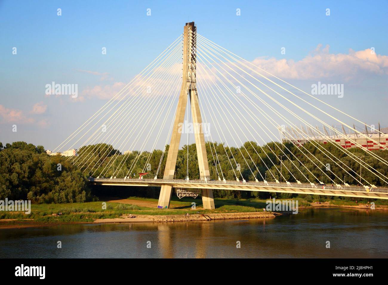 Swietokrzyski bridge over vistula river hi-res stock photography and ...