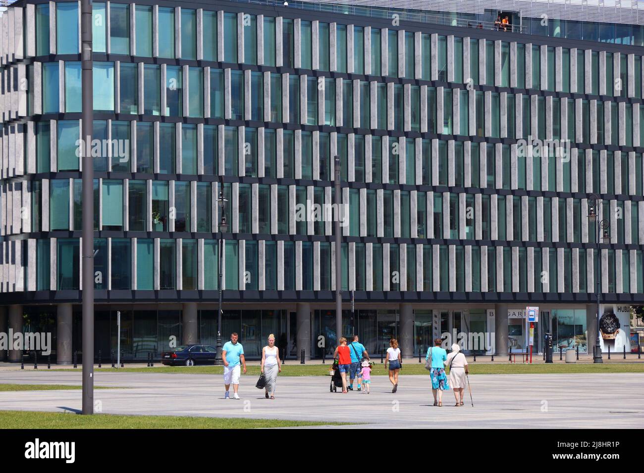 WARSAW, POLAND - JUNE 19, 2016: Pilsudski Square (Plac Pilsudskiego) in ...