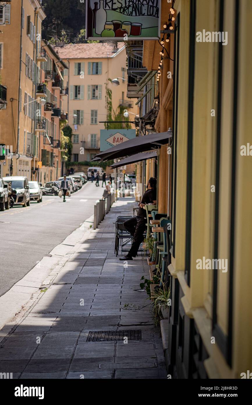 Streets of nice, france hi-res stock photography and images - Alamy