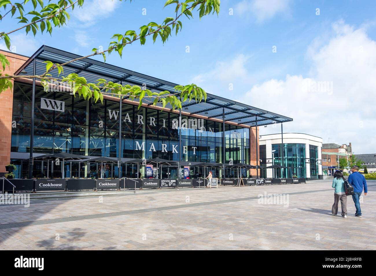 New food shopping architecture exterior outdoor eating warringto hi-res ...
