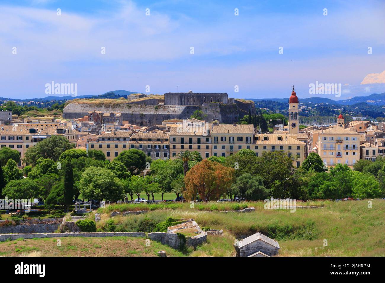 Corfu Old Town (Kerkyra) - UNESCO World Heritage Site in Greece Stock ...