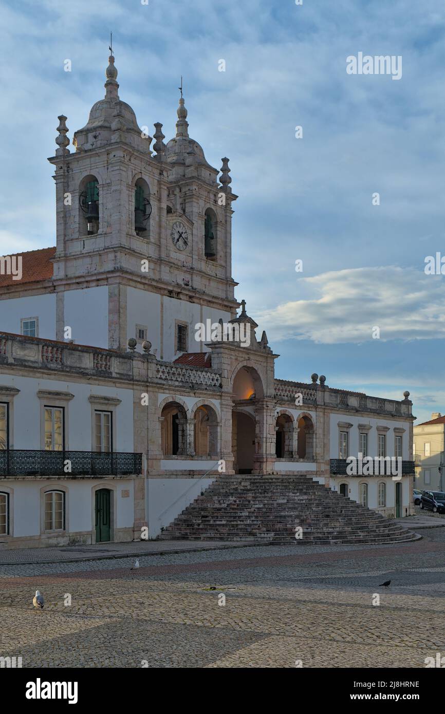 Church of Nossa Senhora da Nazaré. Iconic landmark in the village of ...