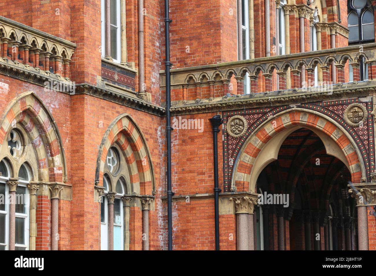 Leeds city landmark, UK. Leeds General Infirmary - old hospital ...