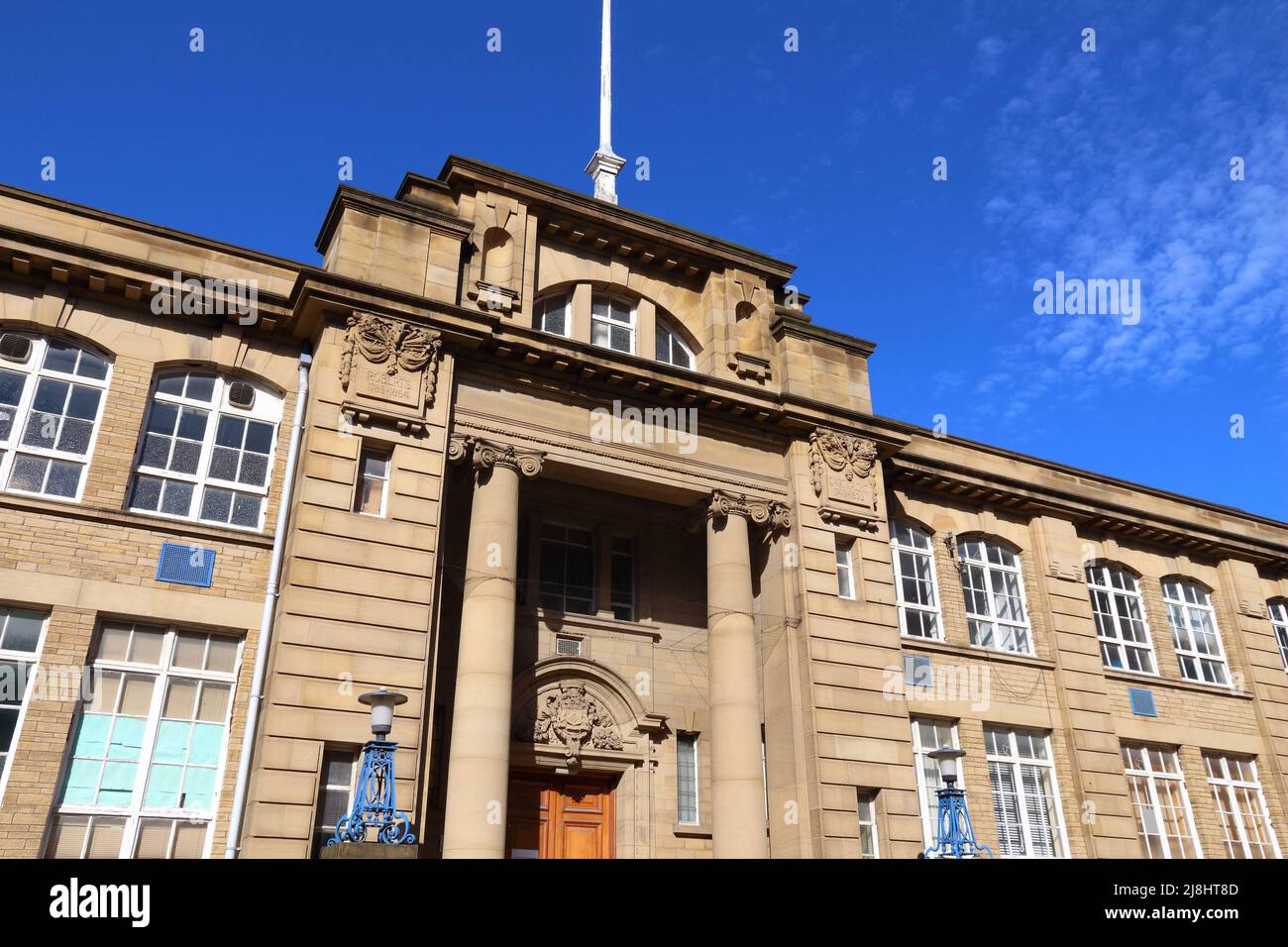 Bradford city, UK. Bradford College Lister Building Stock Photo - Alamy