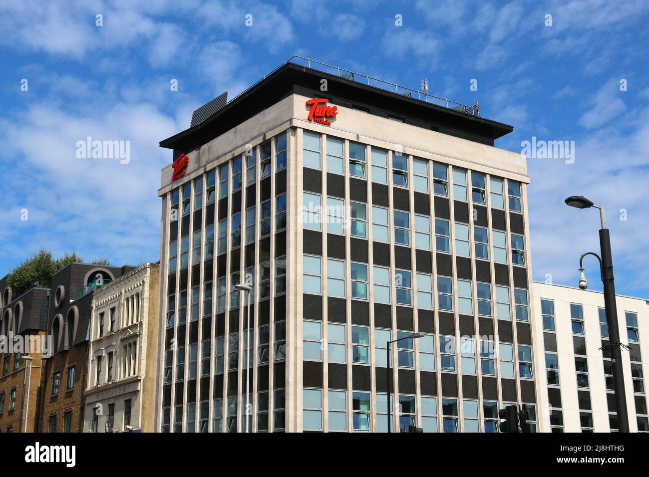 LONDON, UK - JULY 7, 2016: Tune Hotel in London, UK. Tune Hotels has 9 ...