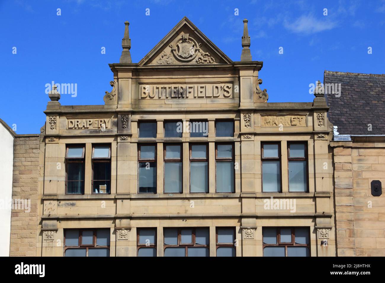 BARNSLEY, UK - JULY 10, 2016: Former Butterfield's Drapery Market in ...