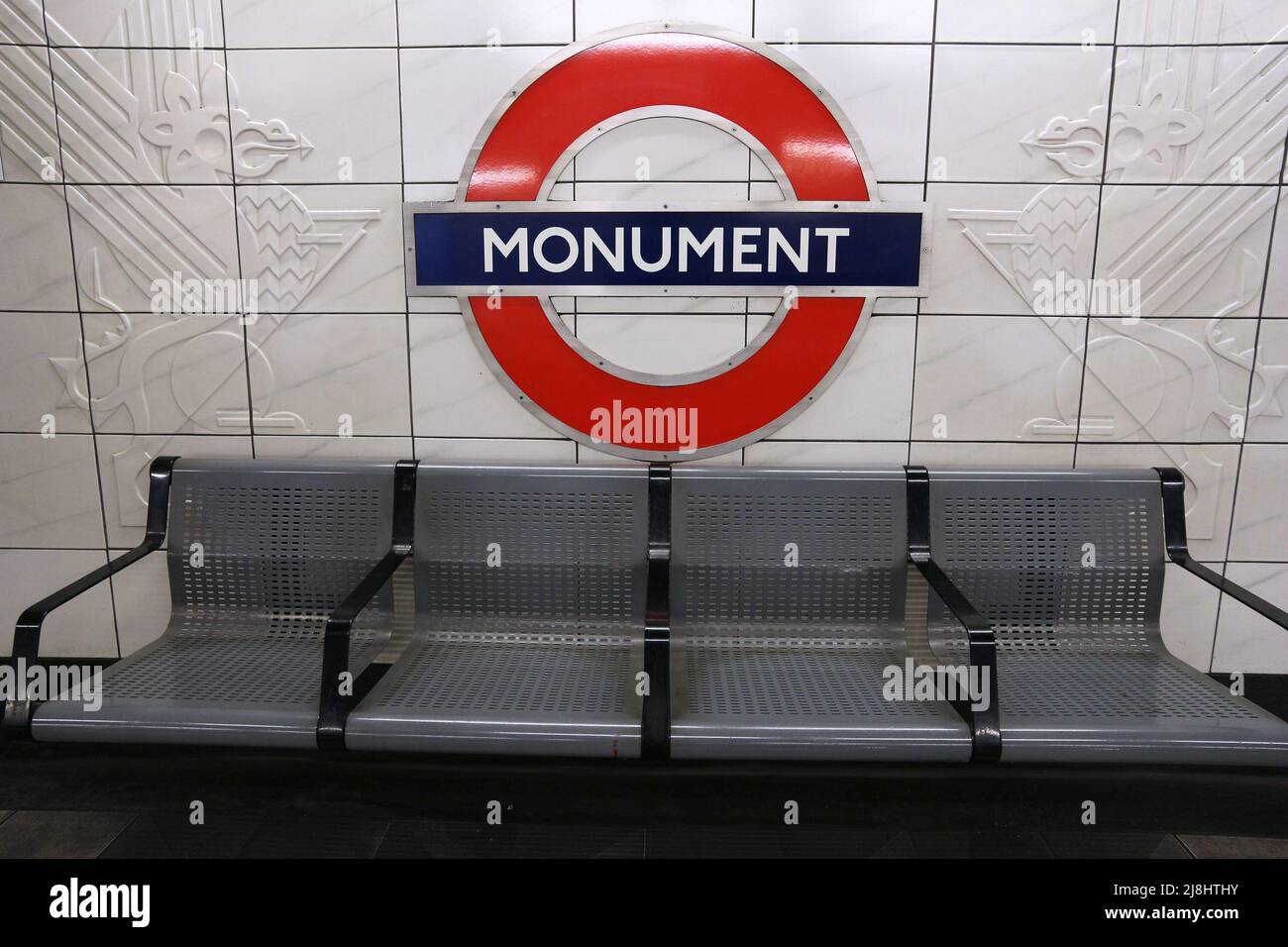 LONDON, UK - JULY 7, 2016: London Underground station Monument. London ...