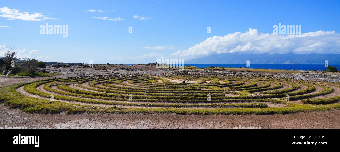 Kapalua Labyrinth on Makaluapuna Point in West Maui, Hawaii - Sacred ...