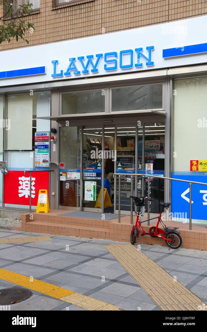 OSAKA, JAPAN - NOVEMBER 22, 2016: Lawson store in Osaka, Japan. There ...