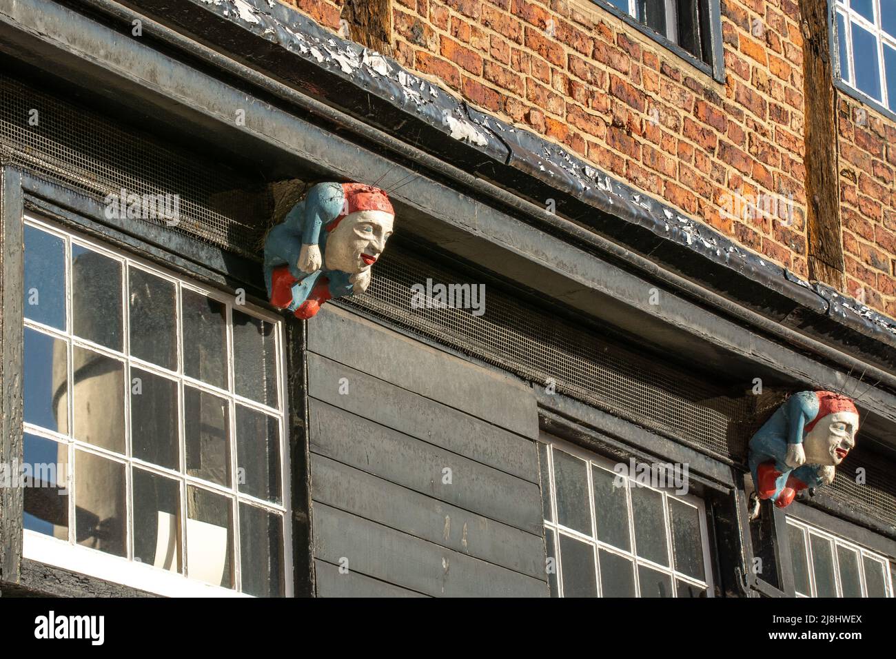 Plaster casts of original gargoyles on the grade 1 listed Guildhall ...