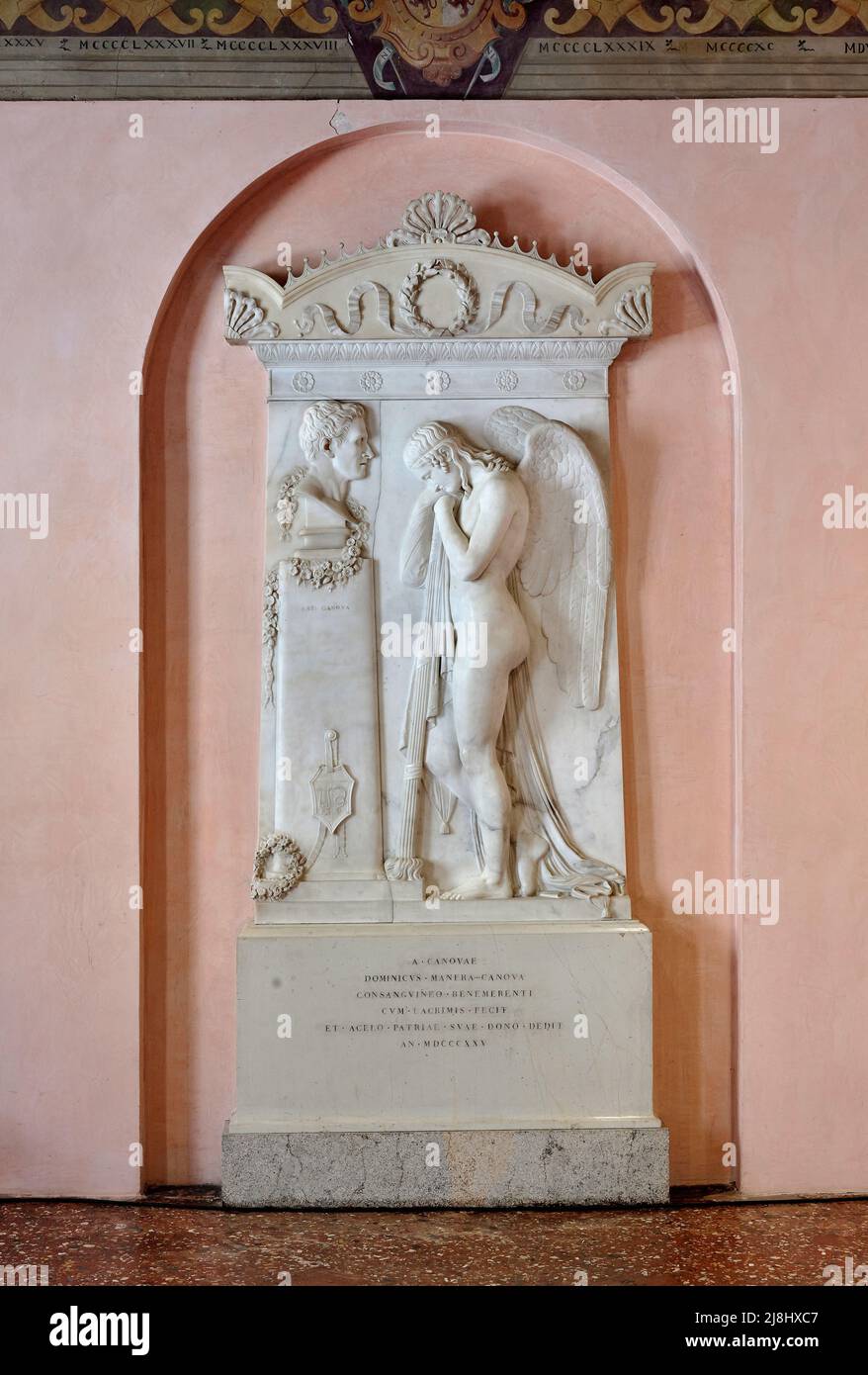 Erma con la testa diel Canova e Genio funebre - marmo - Antonio Canova ...