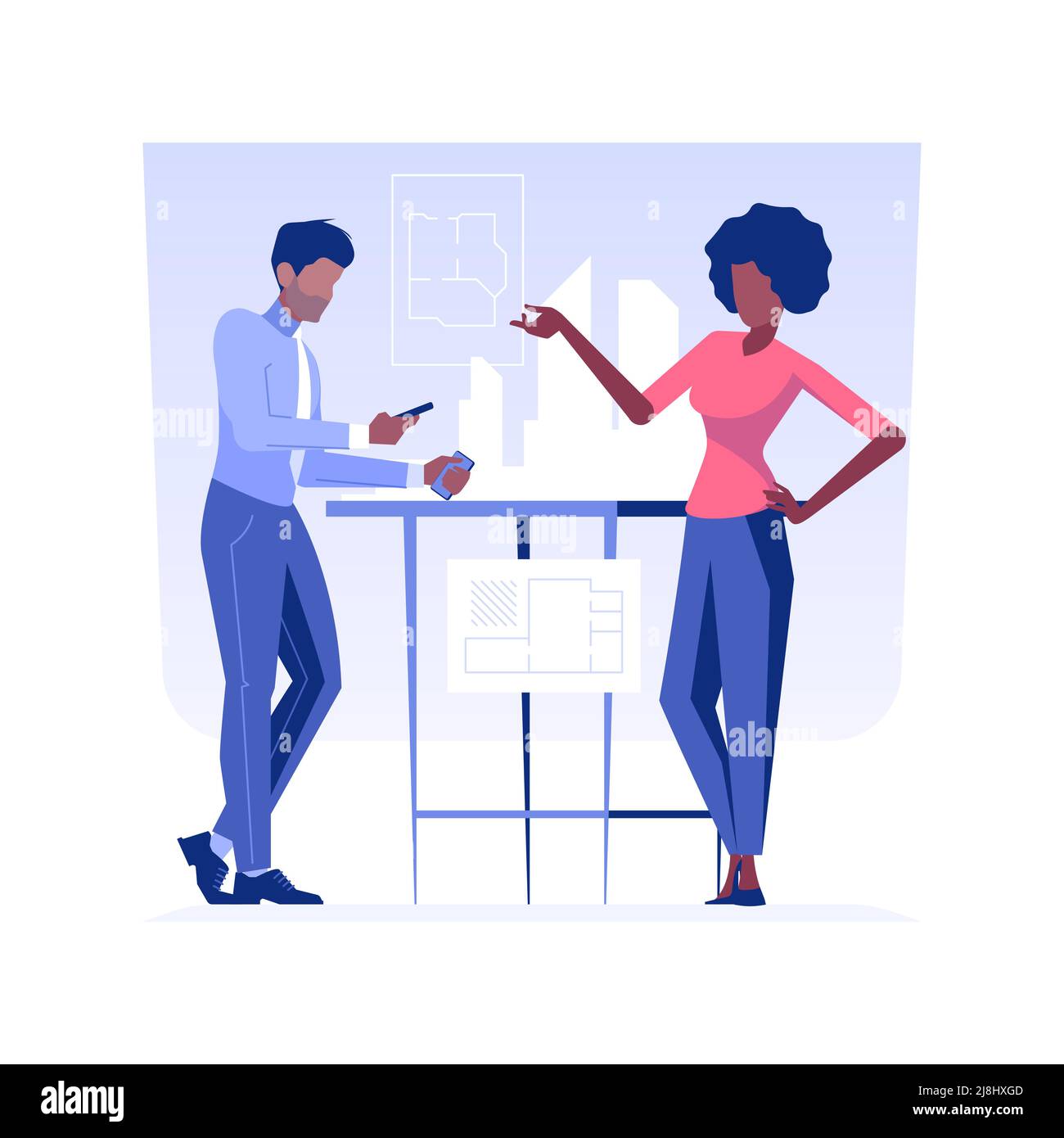 Design living space plan isolated concept vector illustration ...