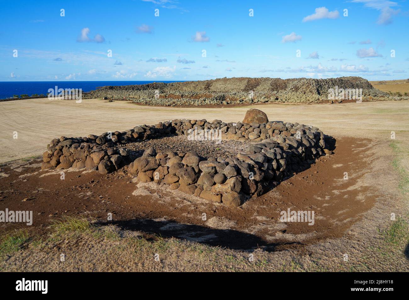 Mo'okini Heuiau in the north of Big Island, Hawaii - Ruins of a temple ...
