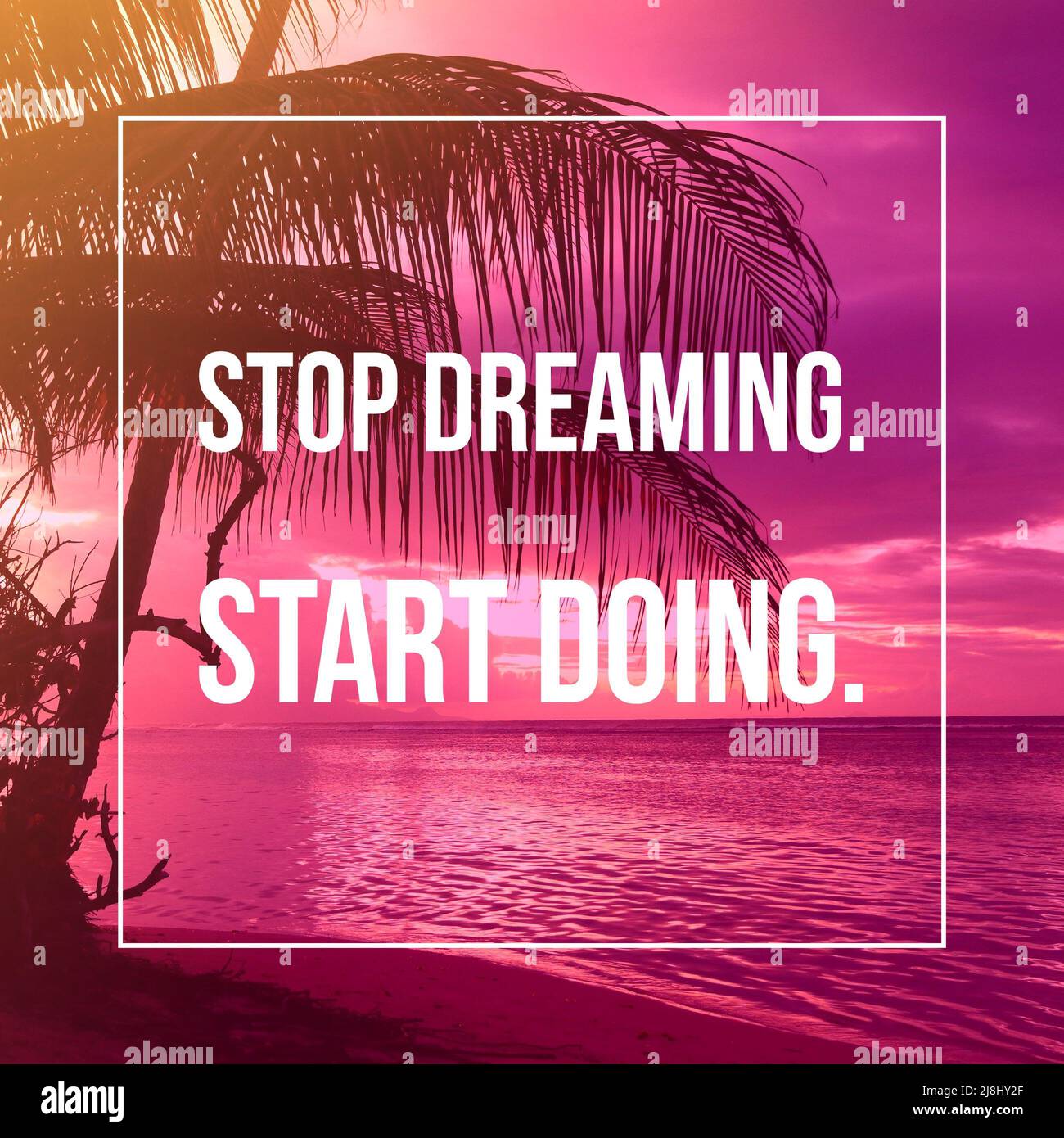 Stop dreaming start doing. Business motivational quote poster. Success ...