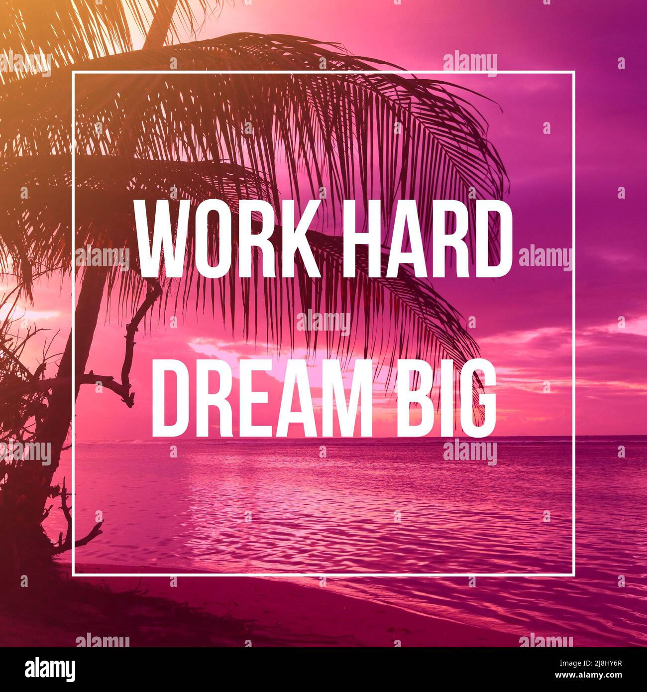Work hard dream big. Startup motivational quote poster. Success ...