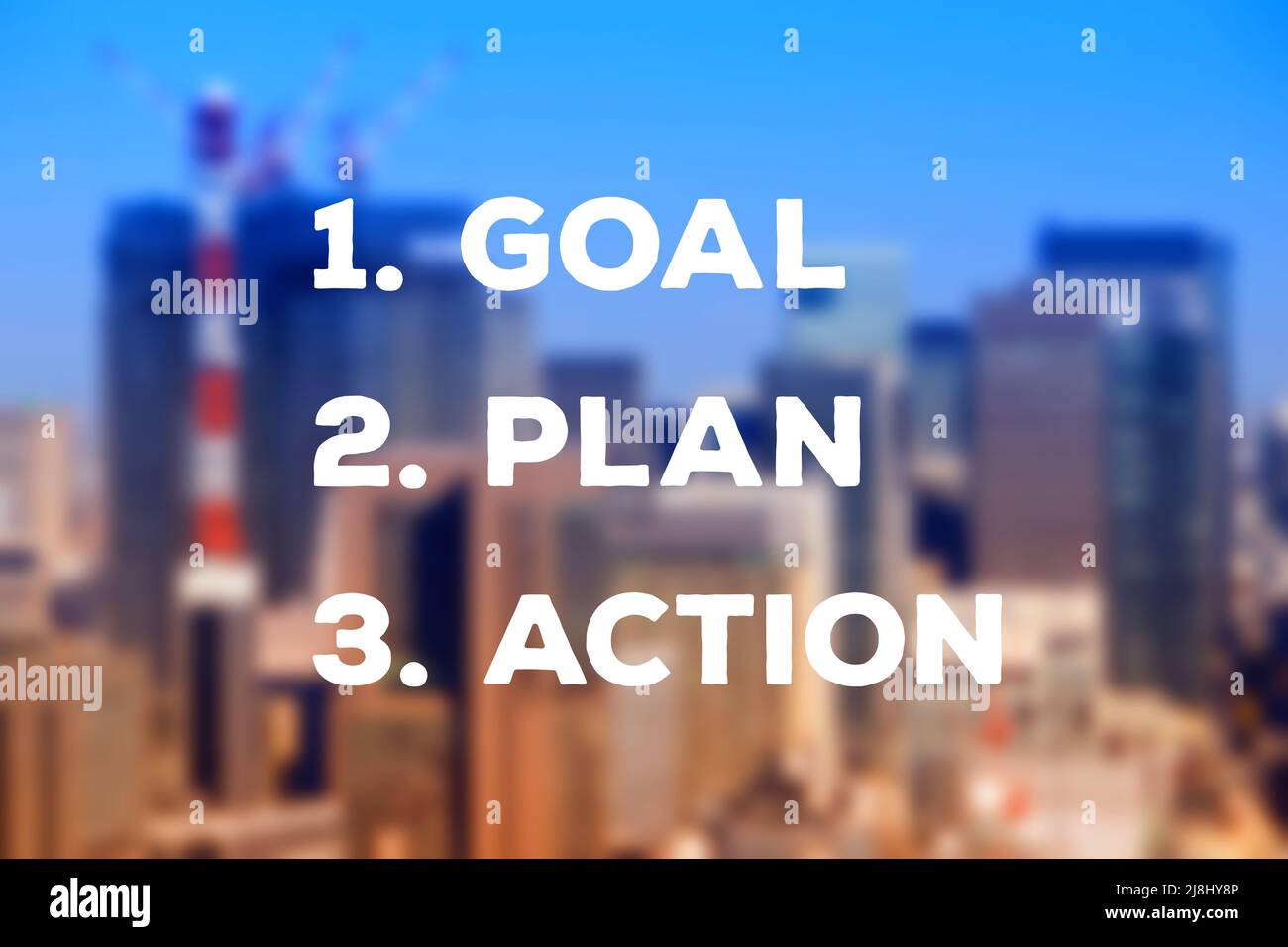 Goal, plan, action. Workplace inspirational quote poster. Success ...