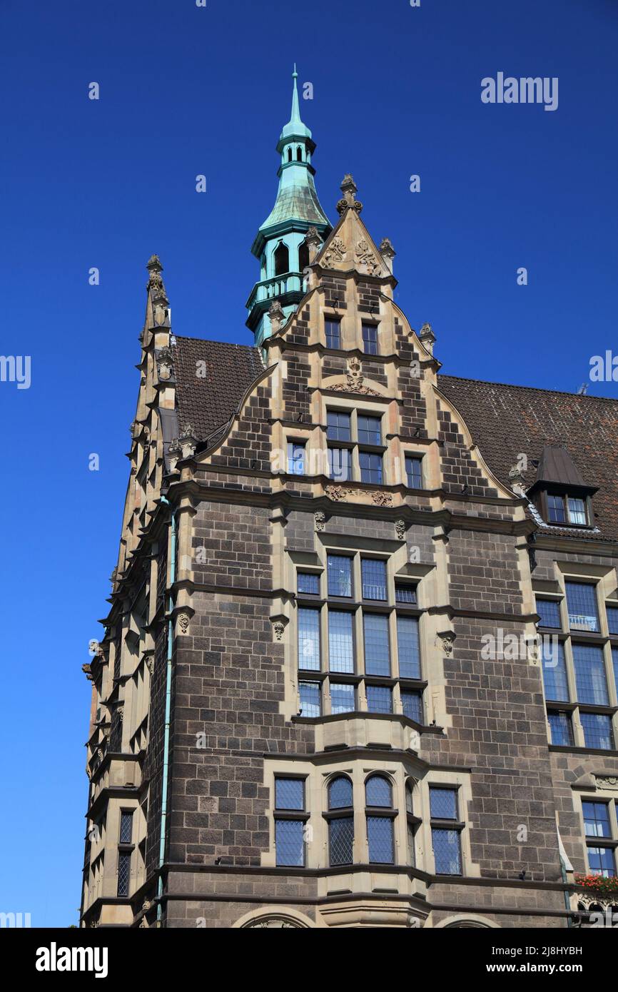 Wuppertal city in Germany. Main City Hall (Rathaus) in Elberfeld ...