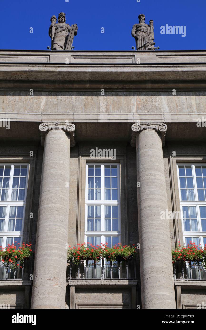 Wuppertal city in Germany. Town Hall (Rathaus) of Barmen district ...