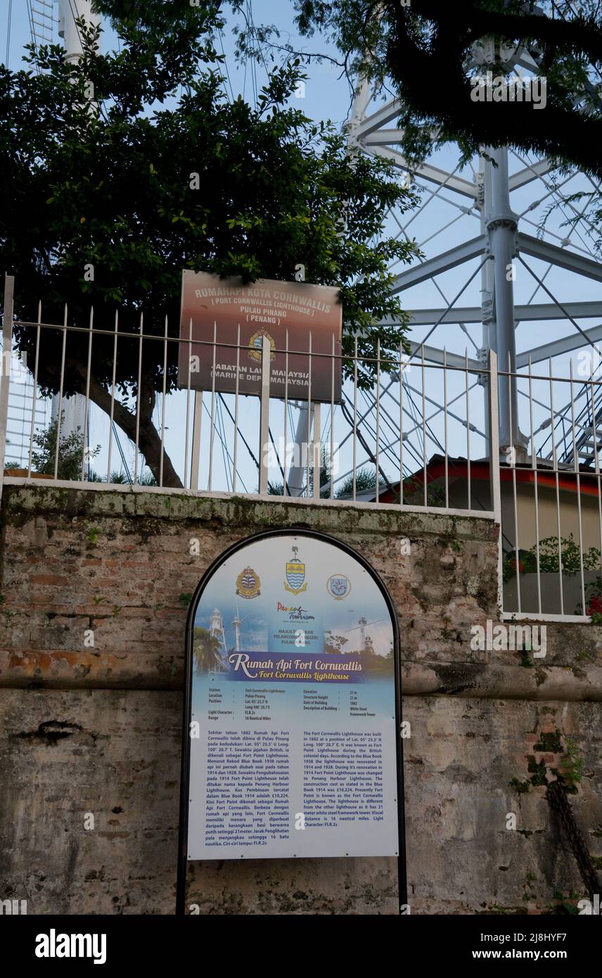 Entrance to colonial Fort Cornwallis in George Town,Penang,Malaysia ...