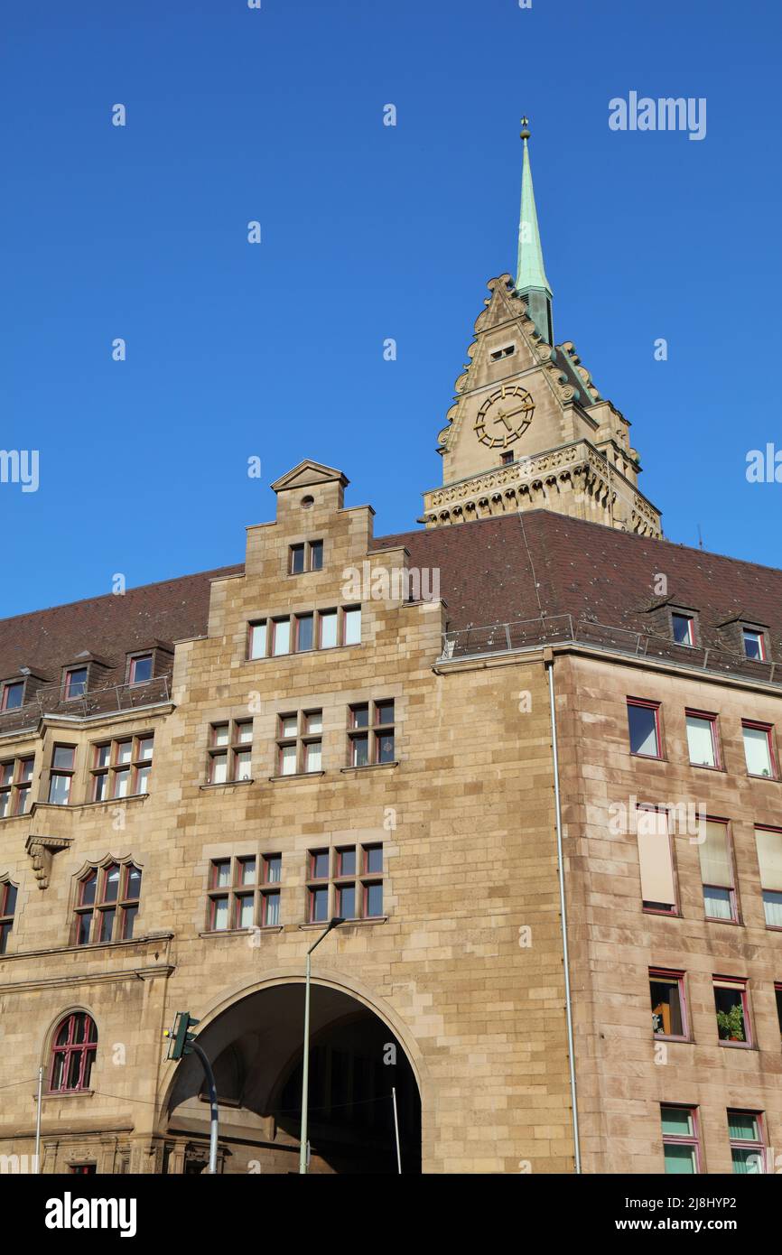 Duisburg city in Germany. City Hall (Rathaus Stock Photo - Alamy