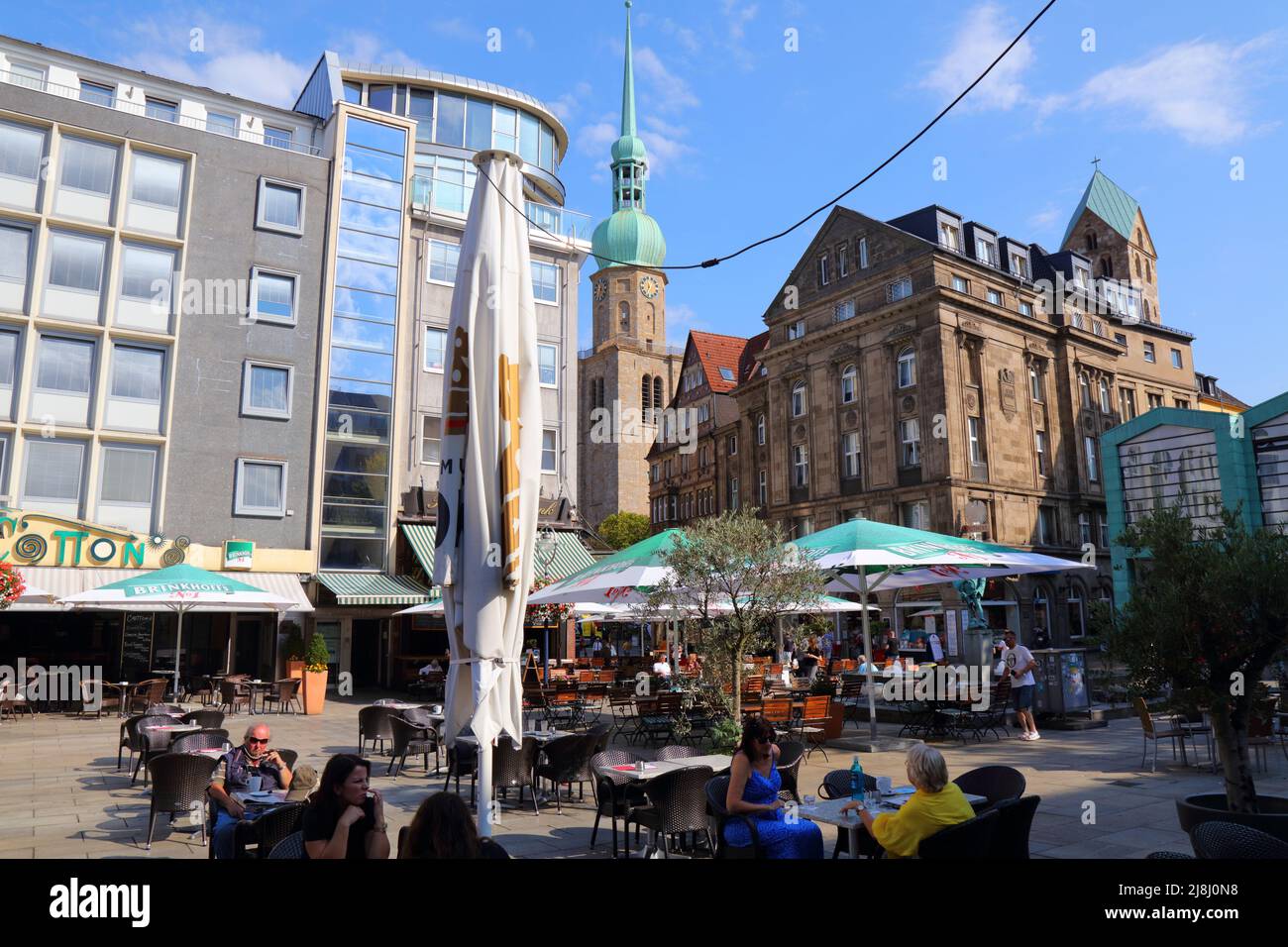 DORTMUND, GERMANY - SEPTEMBER 16, 2020: Markt, main city square in ...