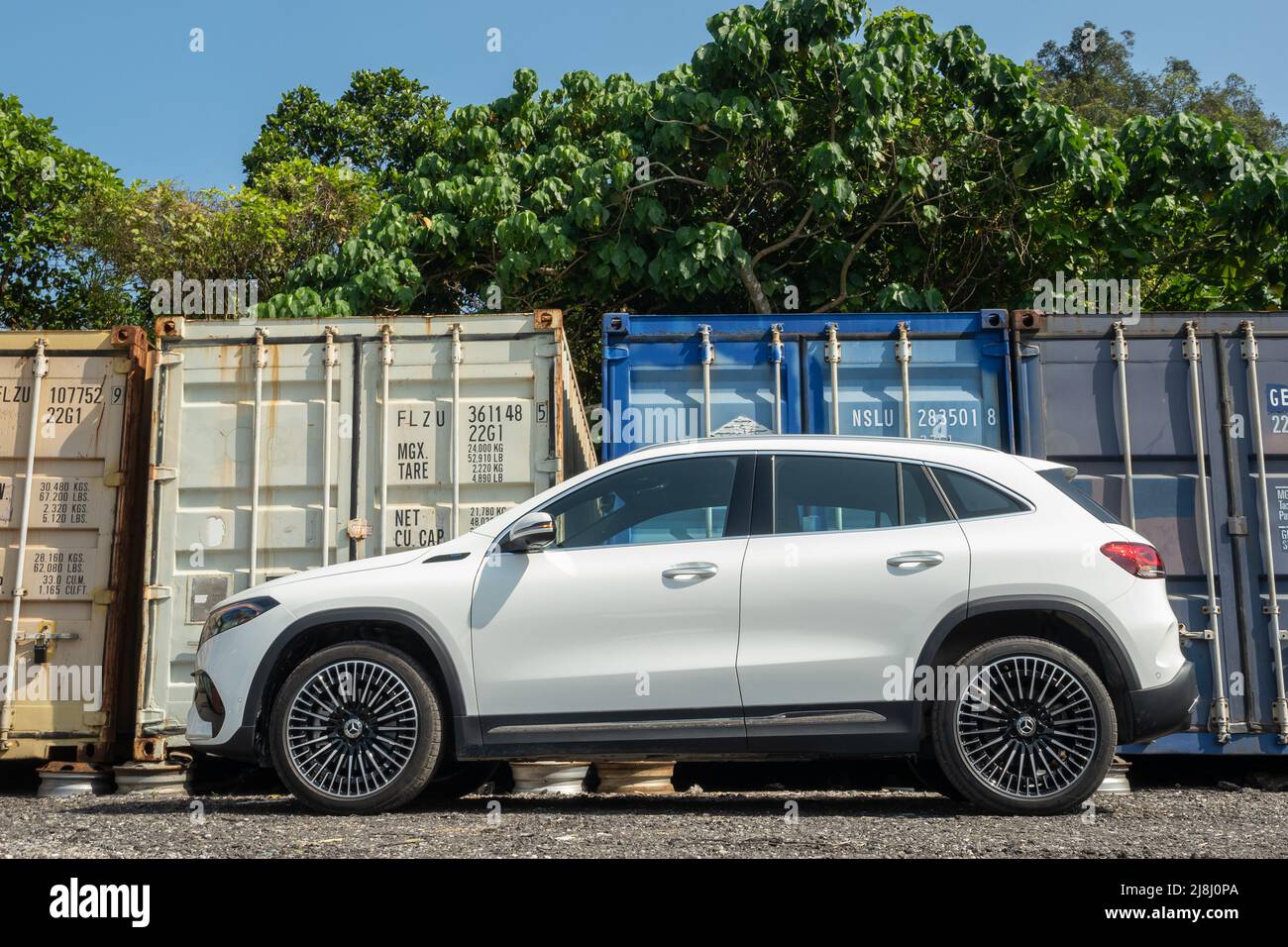 Hong Kong, China April 11 , 2022 : Mercedes-Benz EQA 250 2022 Test ...