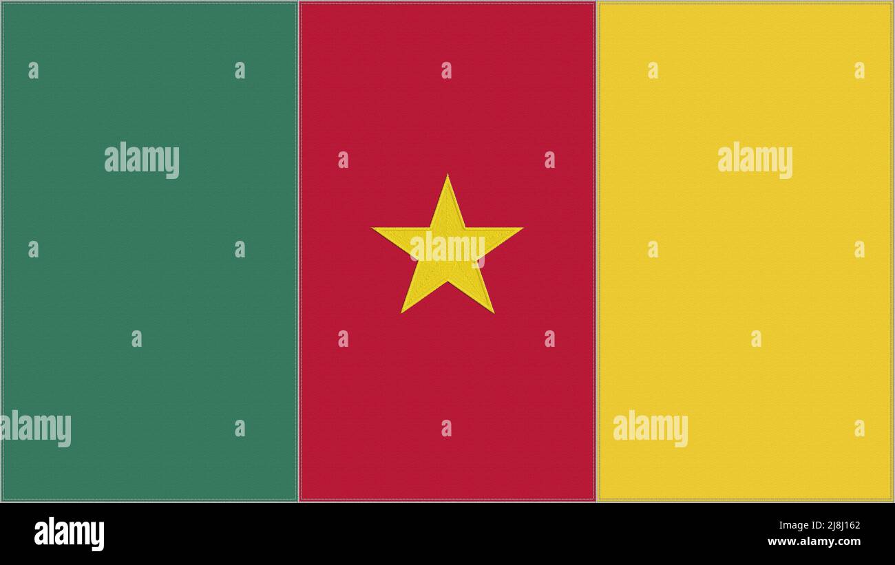 Fabric flag cameroon hi-res stock photography and images - Alamy
