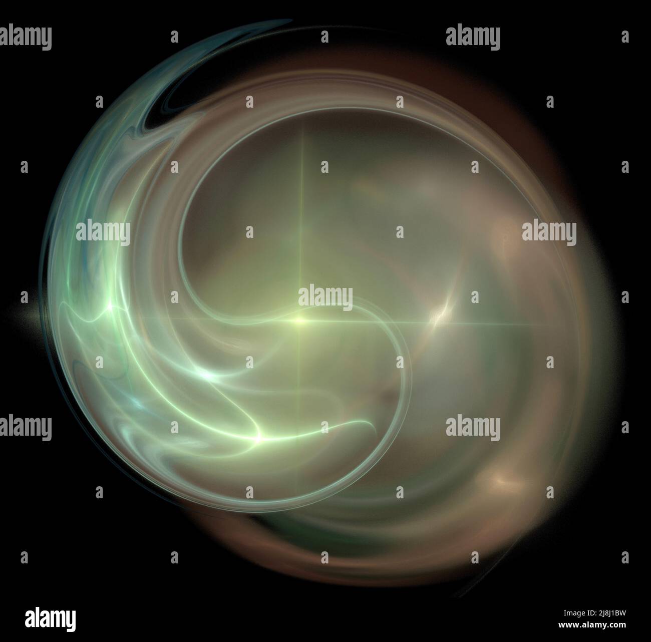 image of one Illustration of digital fractal Stock Photo - Alamy