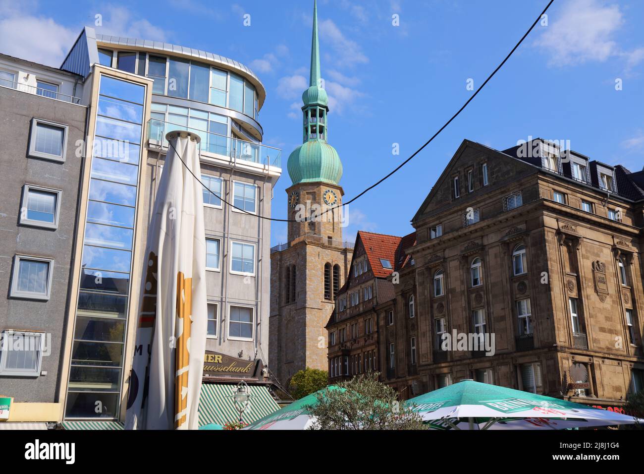 DORTMUND, GERMANY - SEPTEMBER 16, 2020: Markt, main city square in ...
