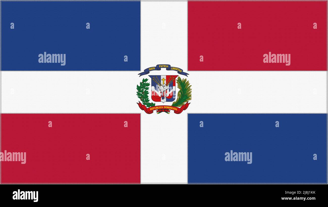 Fabric flag dominican republic hi-res stock photography and images - Alamy