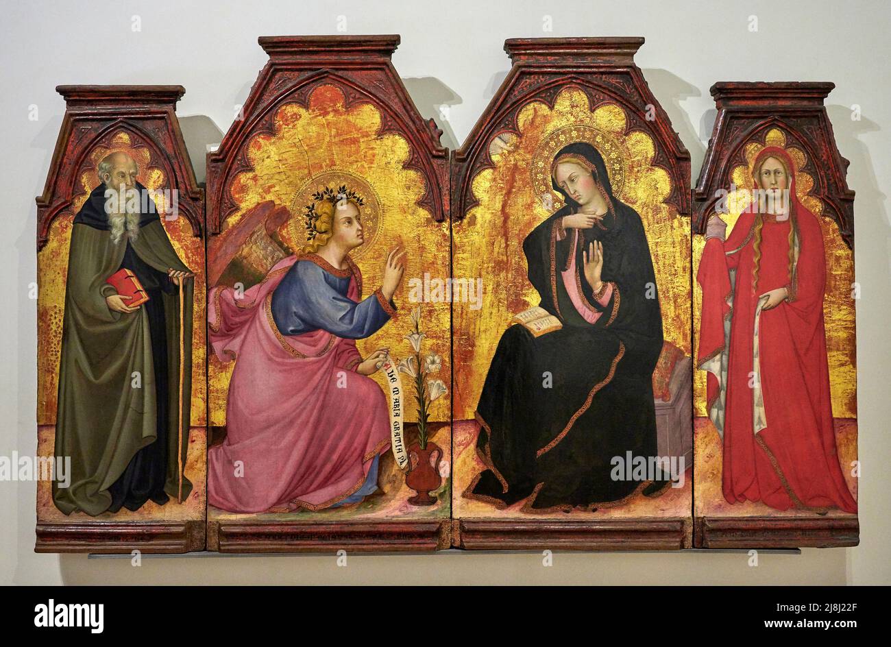 Annunciazione con S. Antonio Abate e S.Maria Maddalens - tempera su ...