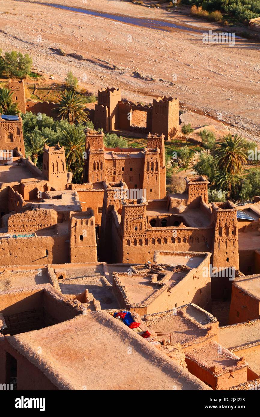 Ait Benhaddou, Morocco. Historic ksar town on a caravan route. UNESCO ...