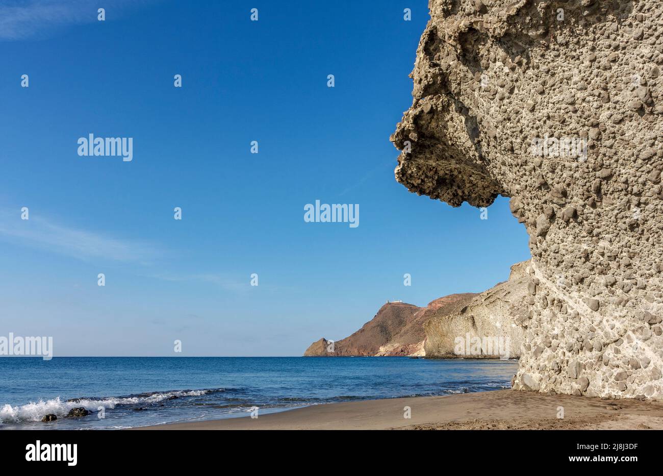 Monsul beach and Punta negra, Cabo de Gata natural park, Andalusia ...