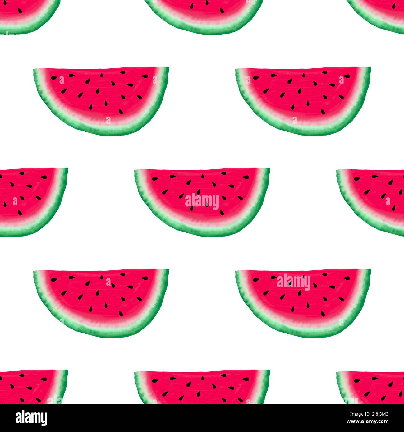 Summer fruit seamless watermelon pattern for fabrics and packaging and ...