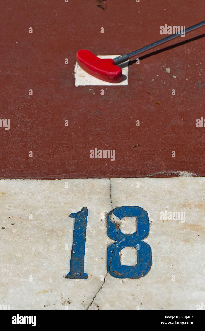 Mini Golf Sports Activity Background Stock Photo - Alamy